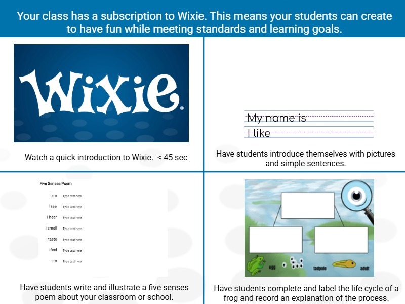 Training - Wixie